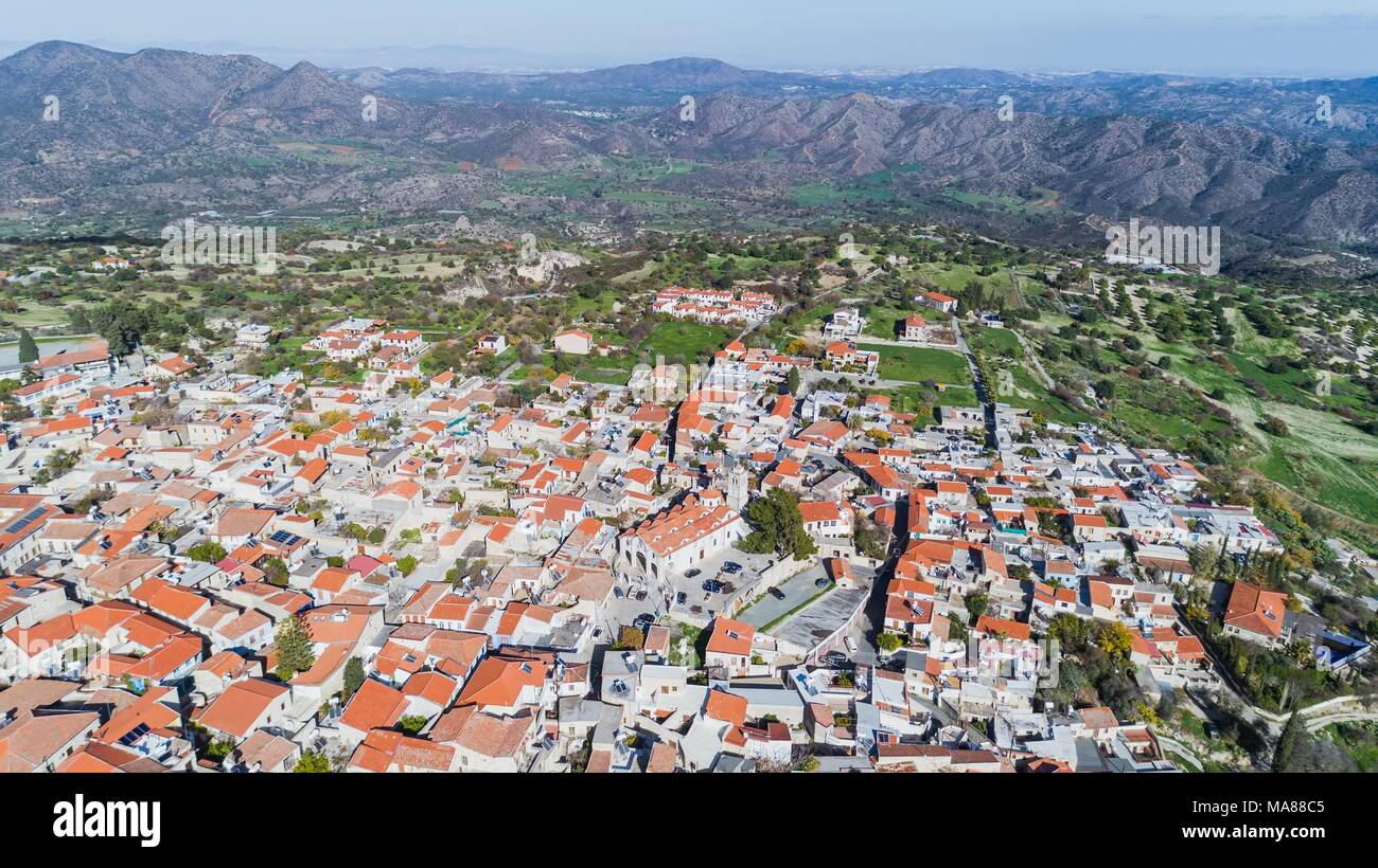 Aerial bird eye view of famous landmark tourist destination valley Pano ...