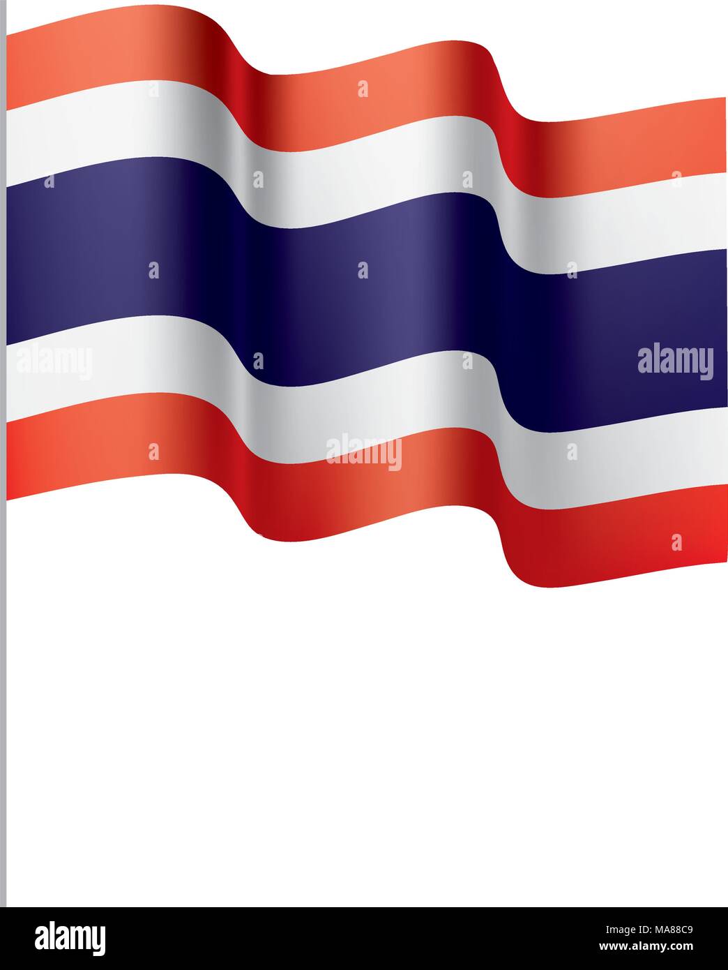Thailand flag, vector illustration Stock Vector Image & Art - Alamy