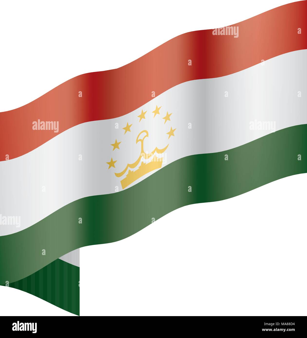 Tajikistan flag, vector illustration Stock Vector Image & Art - Alamy
