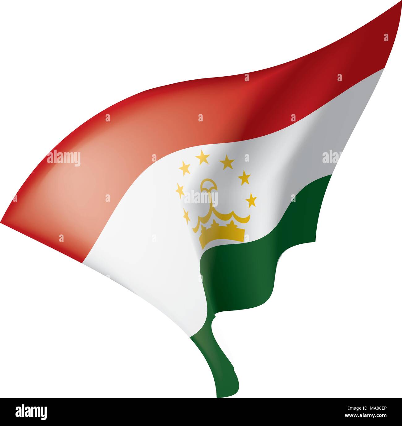 Tajikistan flag, vector illustration Stock Vector Image & Art - Alamy