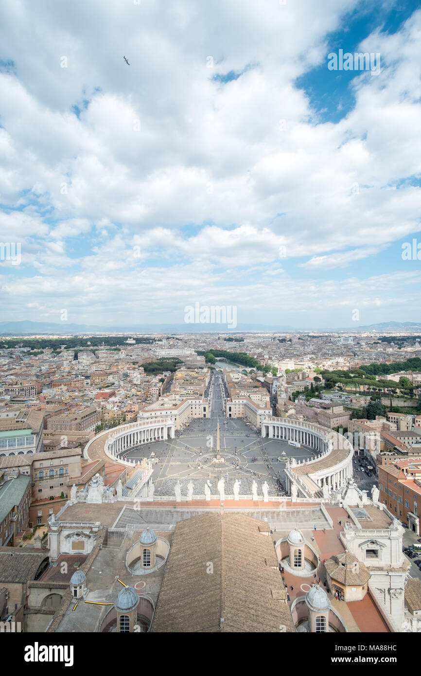 Saint Peter's Square, the large plaza in front of St. Peter's Basilica ...
