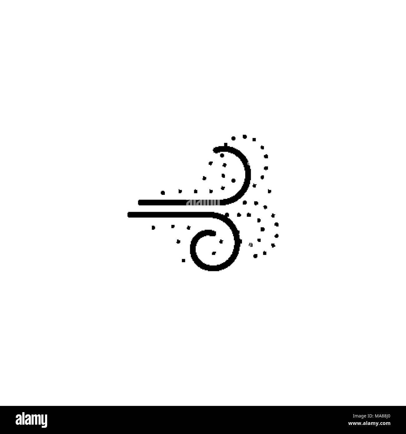 Simple wind blow and dust isolated icon Stock Vector Image & Art - Alamy