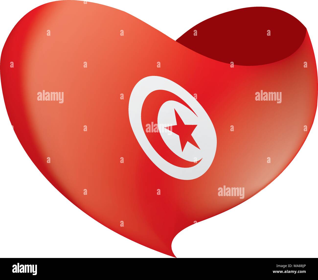 Tunisia flag, vector illustration Stock Vector Image & Art - Alamy