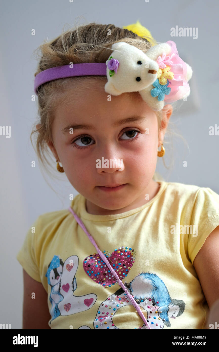Girl in the kindergarten of the Christian Aid Program CAPNI in the ...