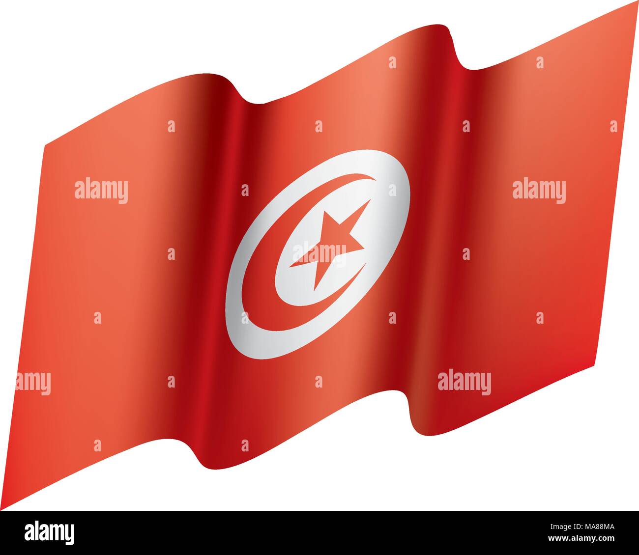 Tunisia Flag Vector Illustration Stock Vector Image And Art Alamy 