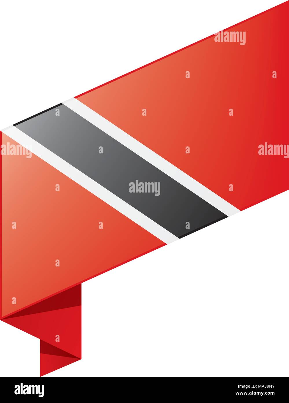 Trinidad And Tobago Flag Vector Illustration Stock Vector Image And Art