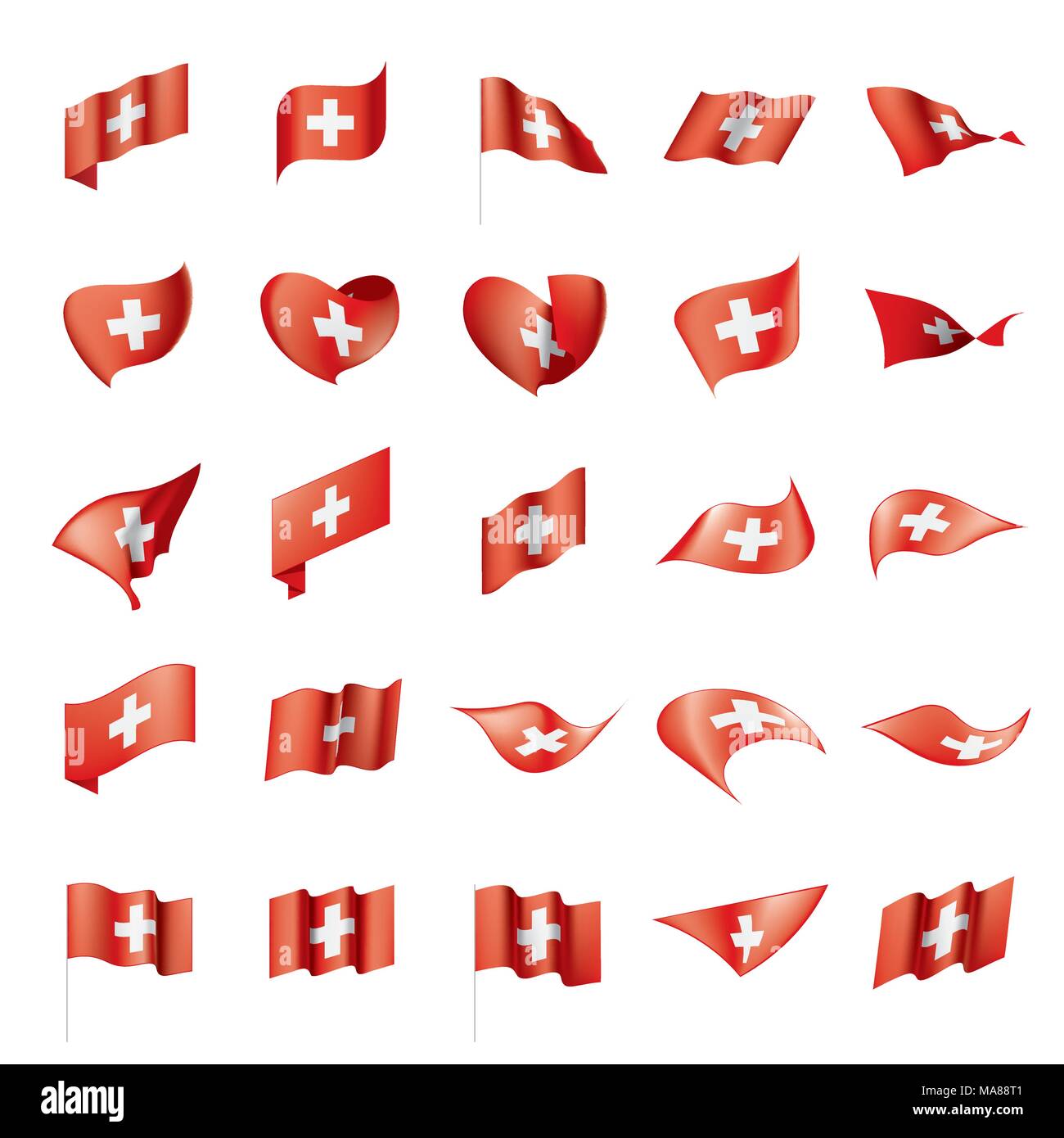 Switzerland flag, vector illustration Stock Vector Image & Art - Alamy