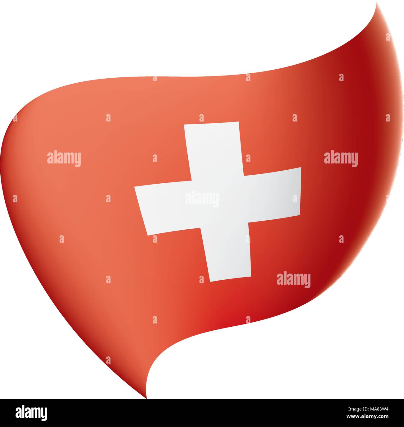 Switzerland flag, vector illustration Stock Vector Image & Art - Alamy