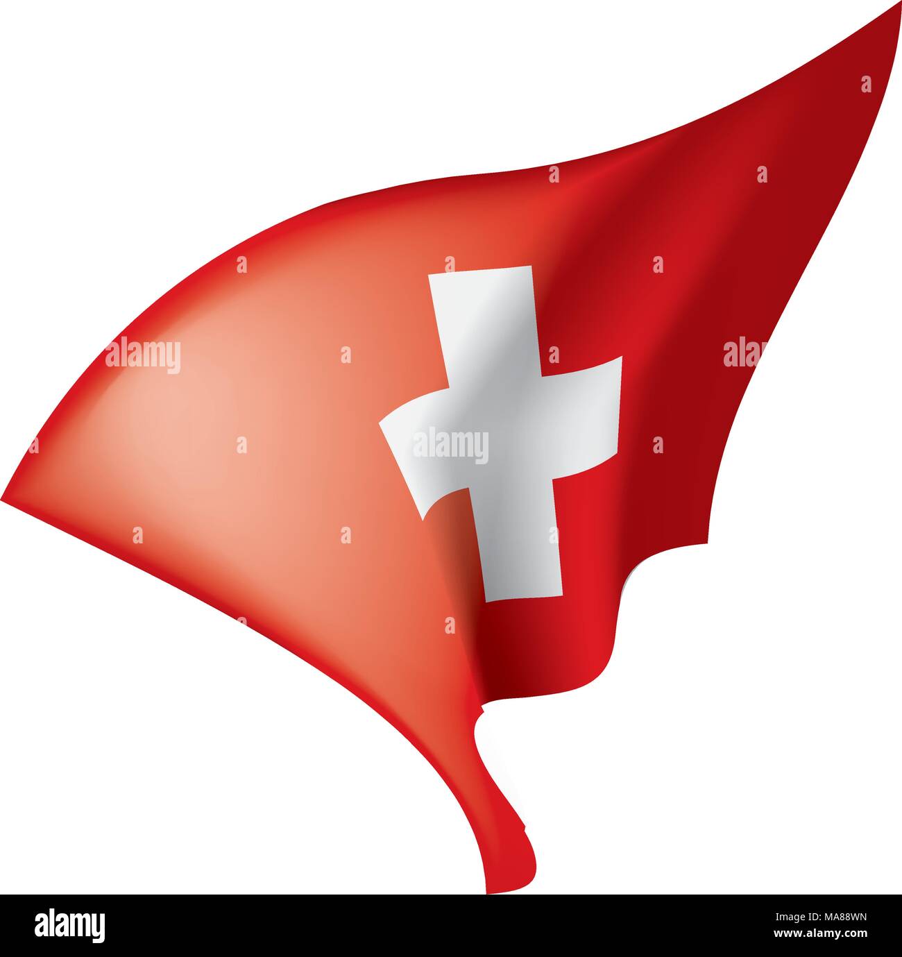 Switzerland flag, vector illustration Stock Vector Image & Art - Alamy