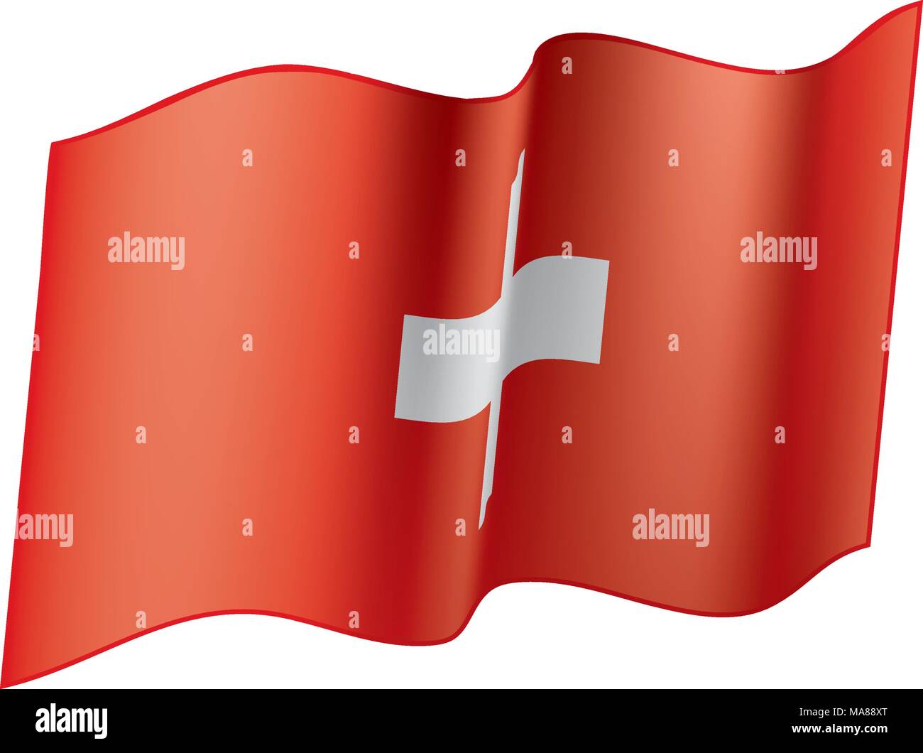 Switzerland flag, vector illustration Stock Vector Image & Art - Alamy