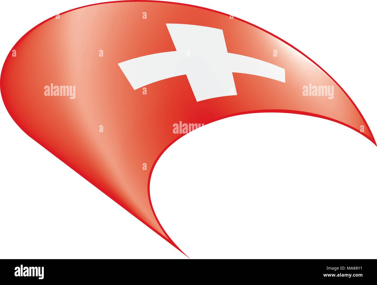 Switzerland flag, vector illustration Stock Vector Image & Art - Alamy