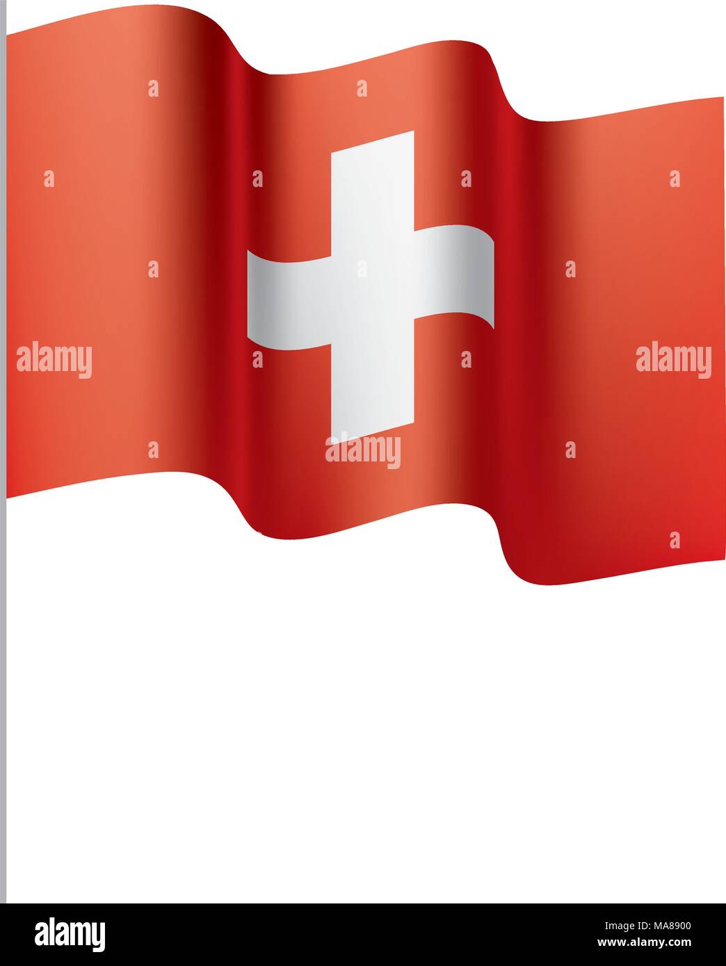 Switzerland flag, vector illustration Stock Vector Image & Art - Alamy
