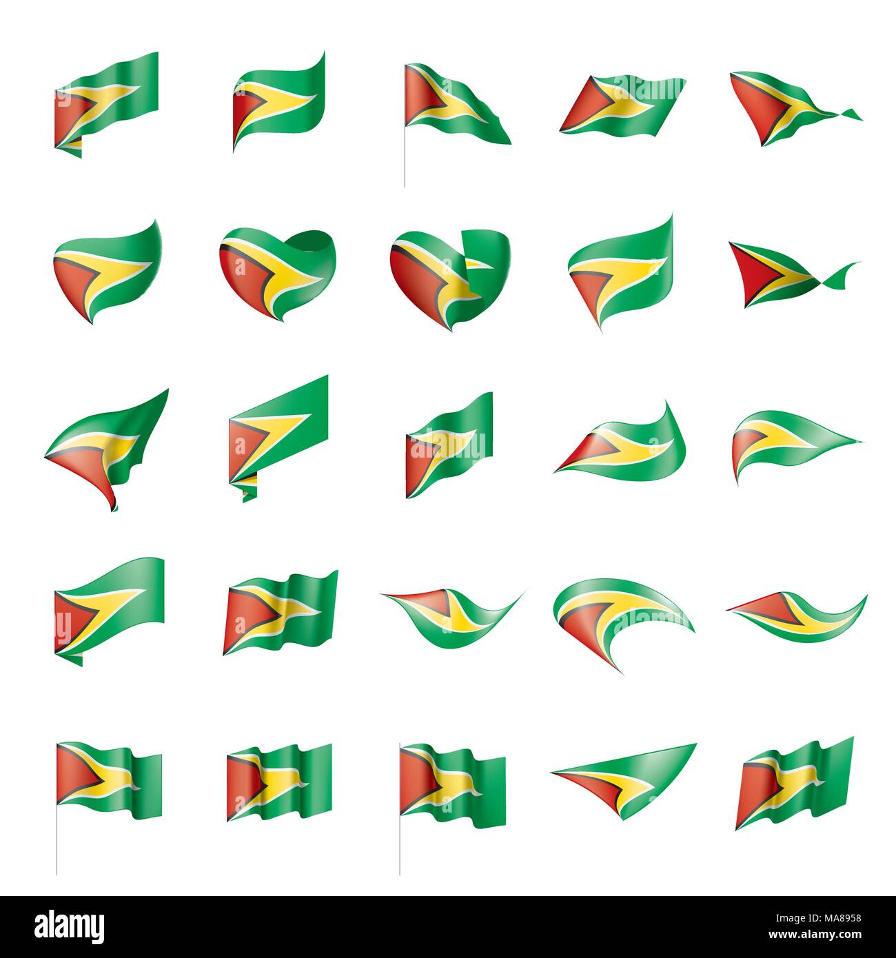 Guyana flag, vector illustration Stock Vector Image & Art - Alamy