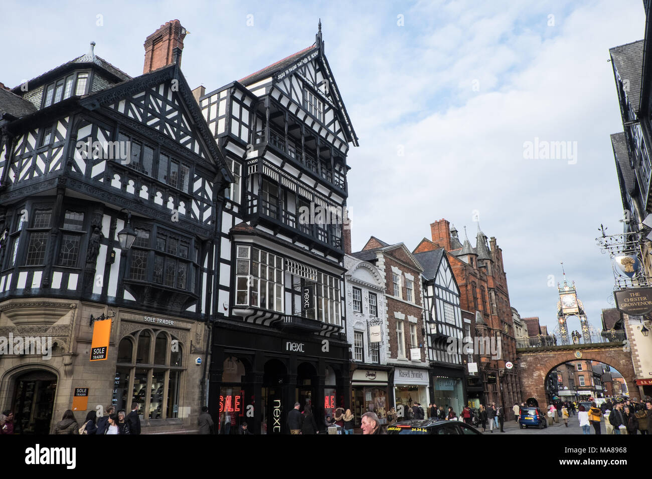 Eastgate street,Eastgate,street,Eastgate clock,Clock,The Rows,shopping ...