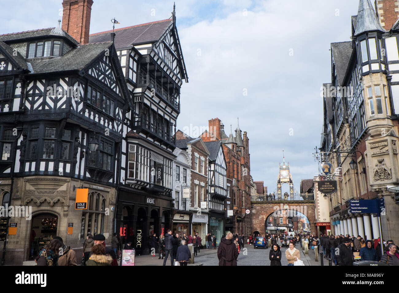 Eastgate street,Eastgate,street,Eastgate clock,Clock,The Rows,shopping ...