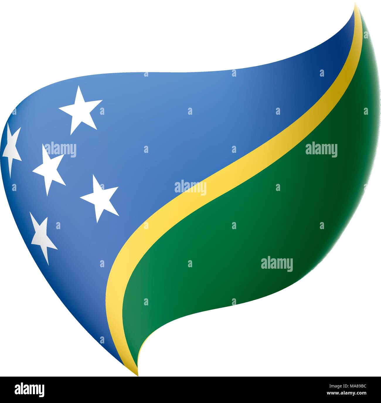 Flag of solomon island Stock Vector Images - Alamy