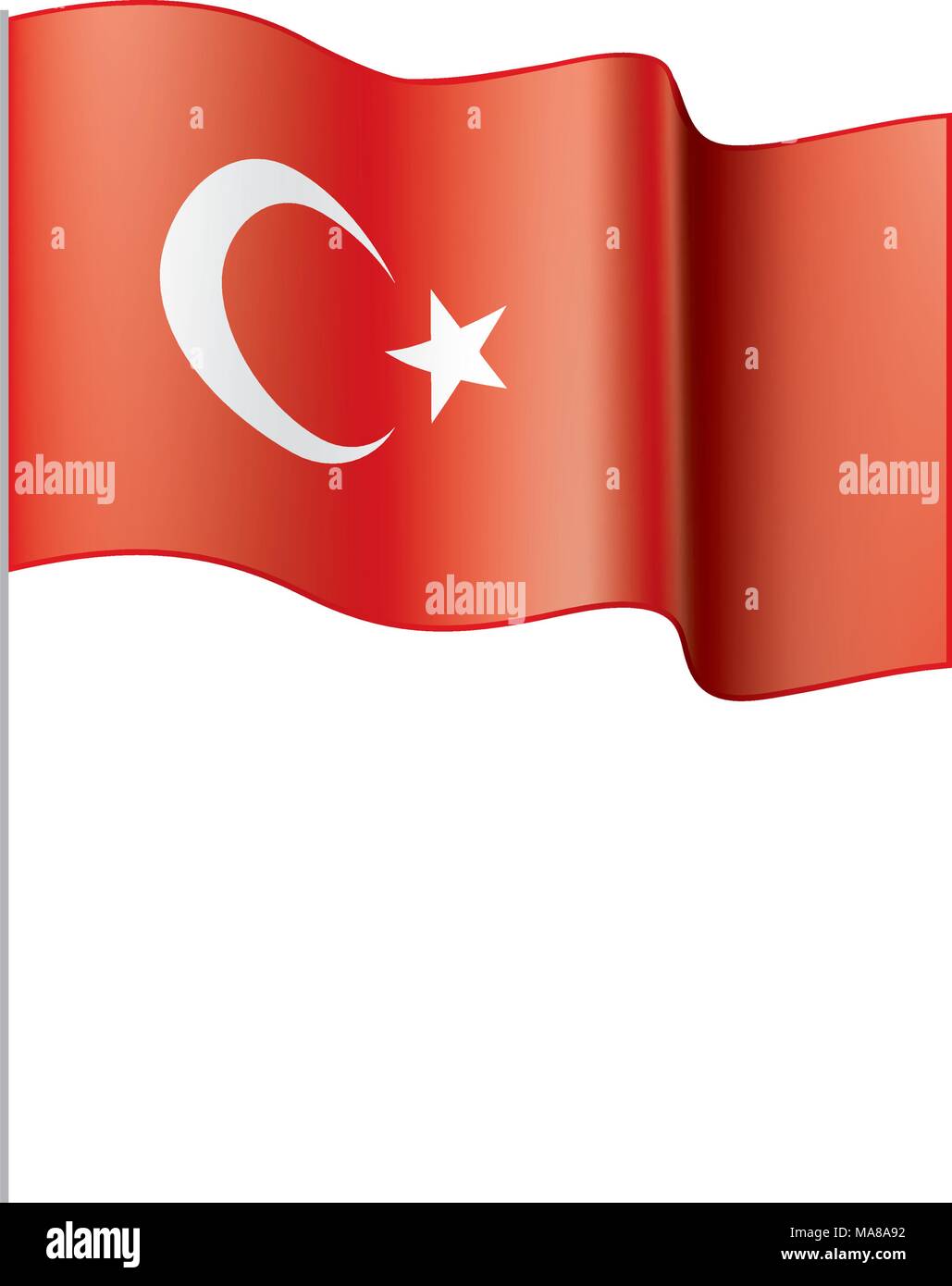 Turkey flag, vector illustration Stock Vector Image & Art - Alamy