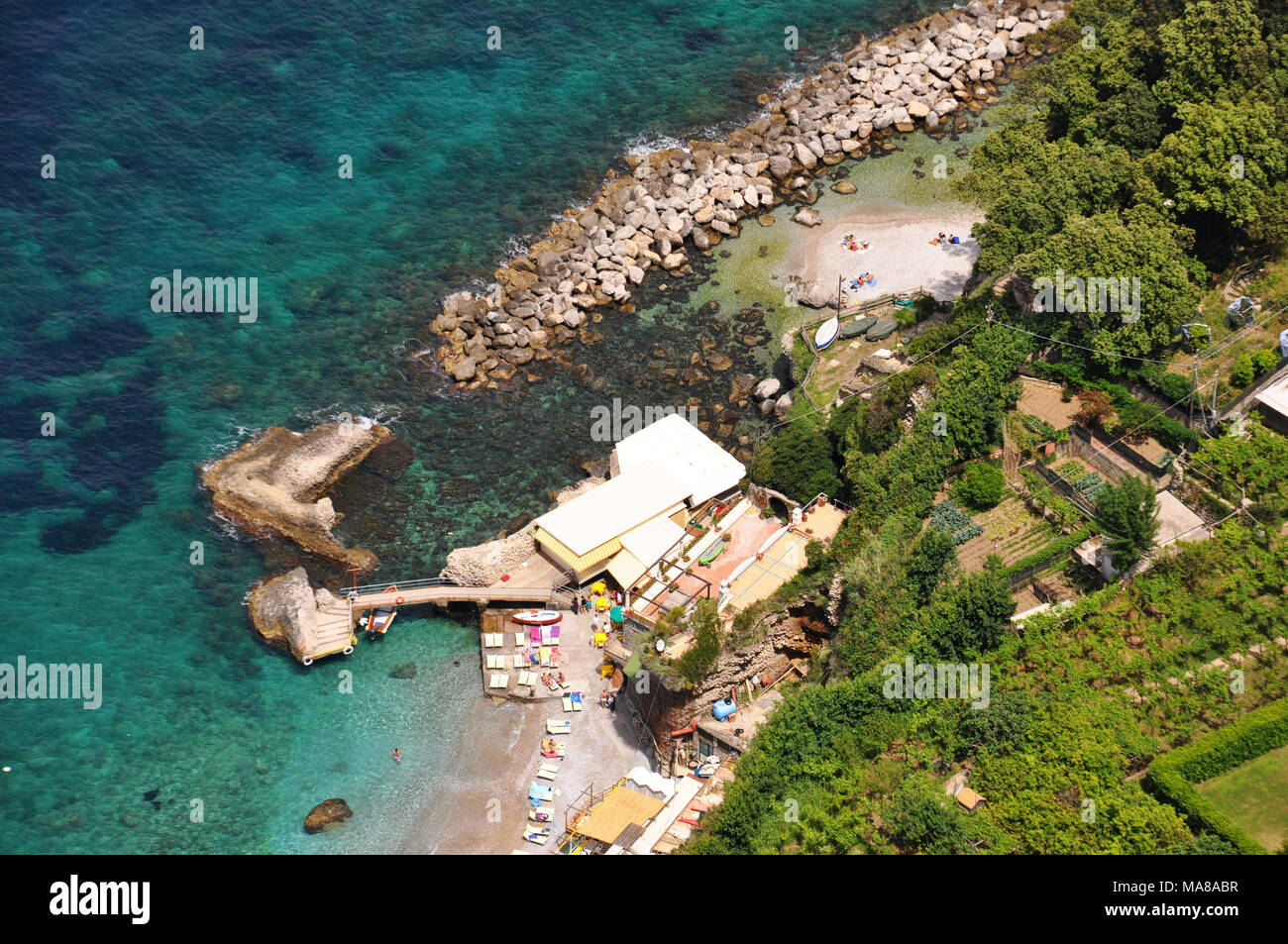 Capri italy beach aerial hi-res stock photography and images - Alamy