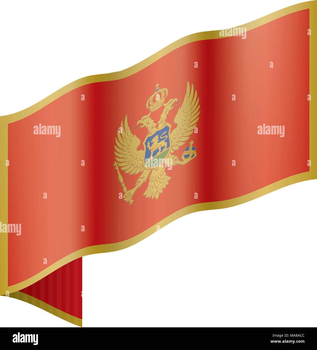 montenegro flag, vector illustration Stock Vector Image & Art - Alamy