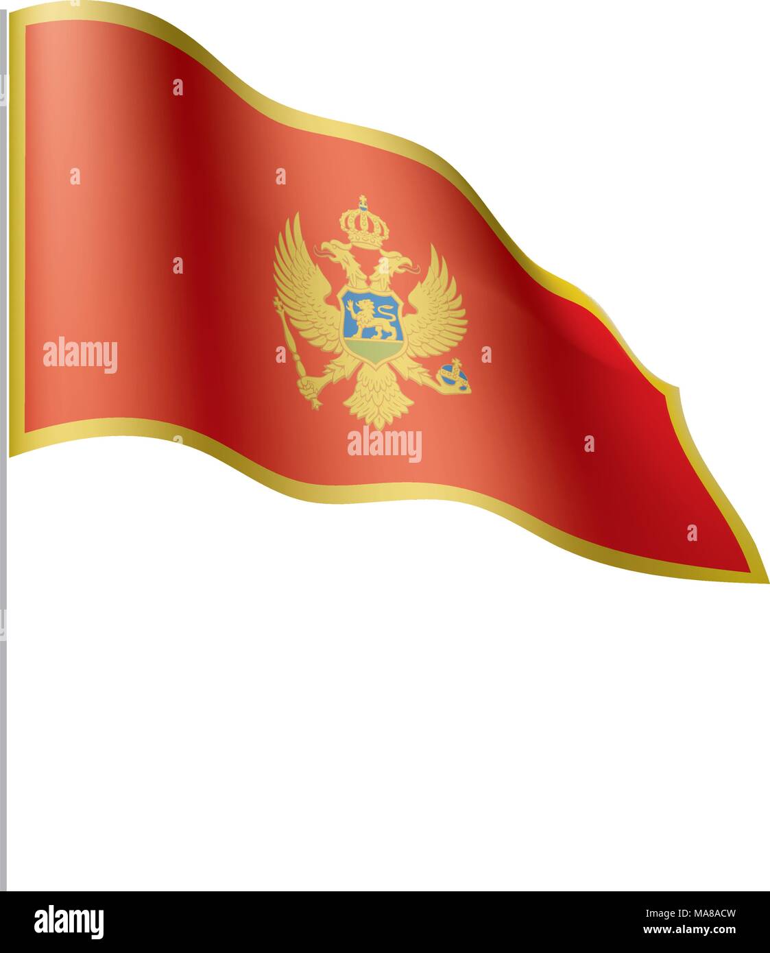 montenegro flag, vector illustration Stock Vector Image & Art - Alamy