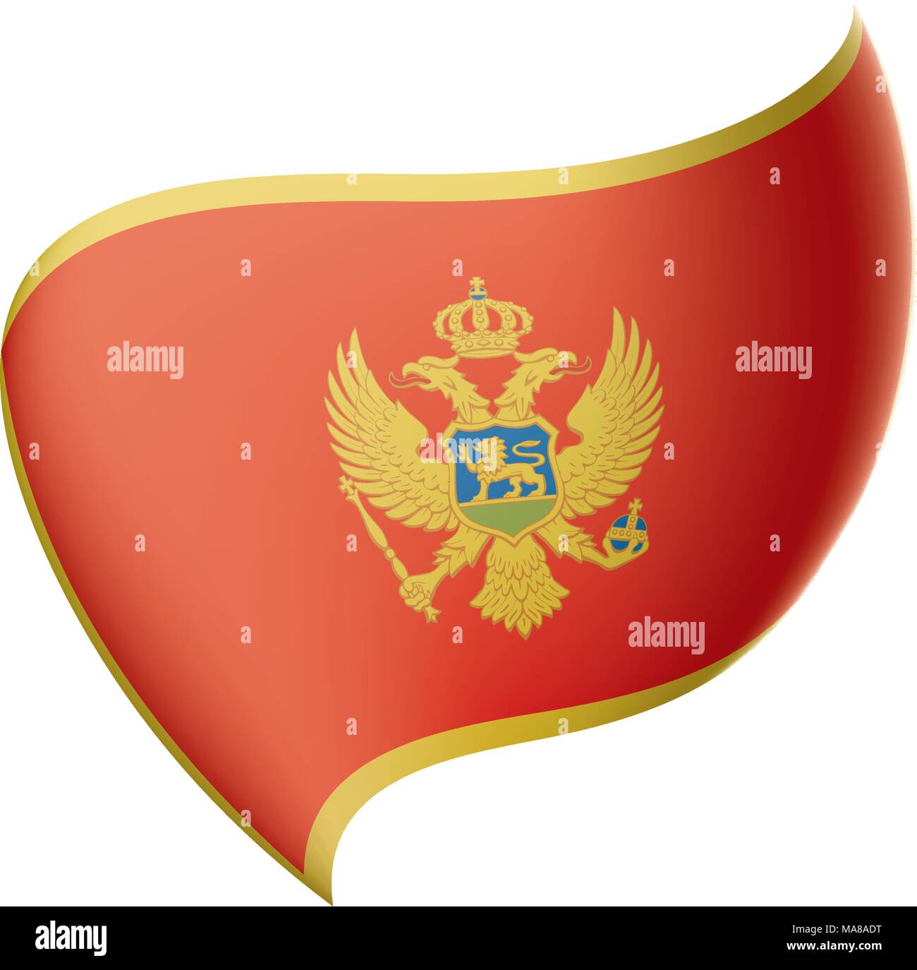 montenegro flag, vector illustration Stock Vector Image & Art - Alamy
