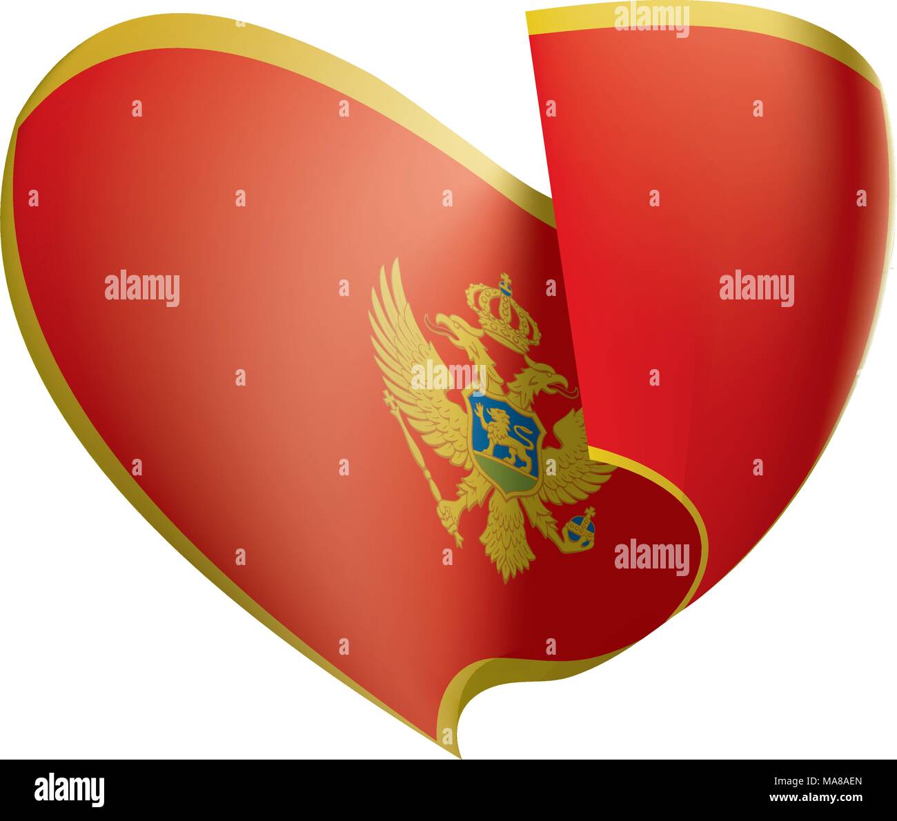 montenegro flag, vector illustration Stock Vector Image & Art - Alamy