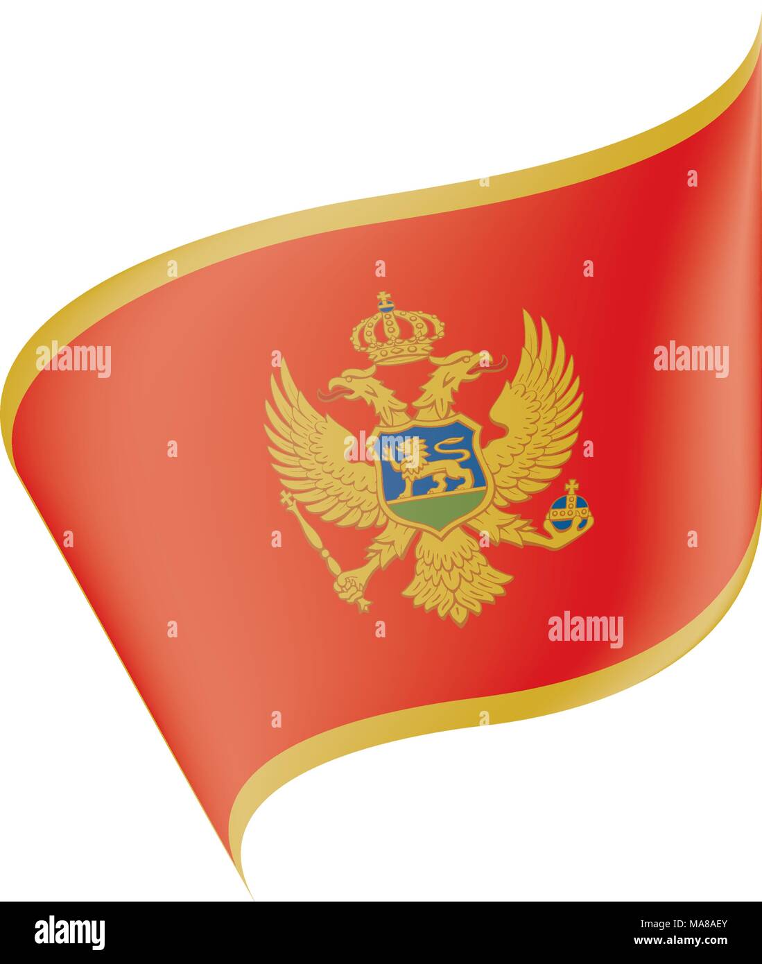 montenegro flag, vector illustration Stock Vector Image & Art - Alamy