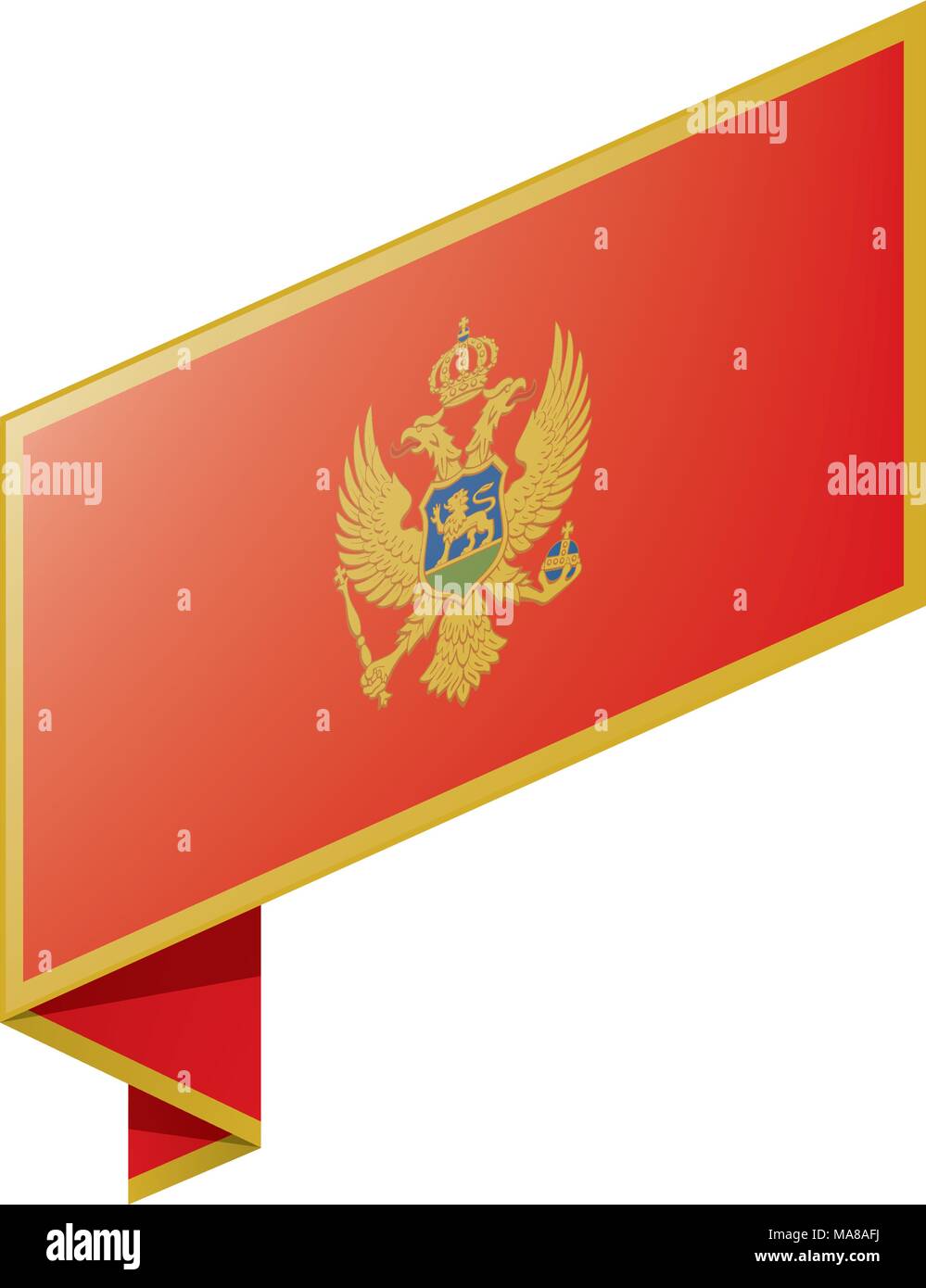 montenegro flag, vector illustration Stock Vector Image & Art - Alamy