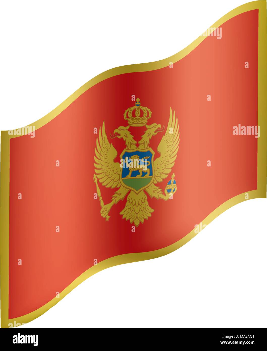 montenegro flag, vector illustration Stock Vector Image & Art - Alamy