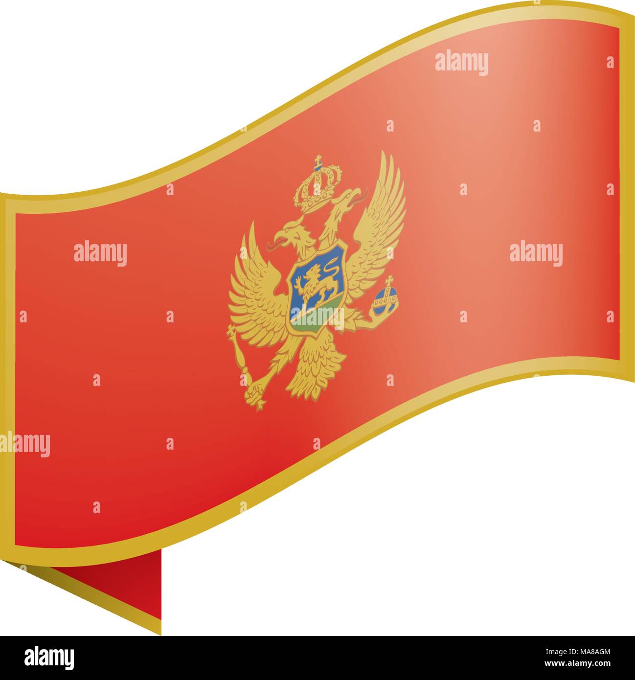 montenegro flag, vector illustration Stock Vector Image & Art - Alamy