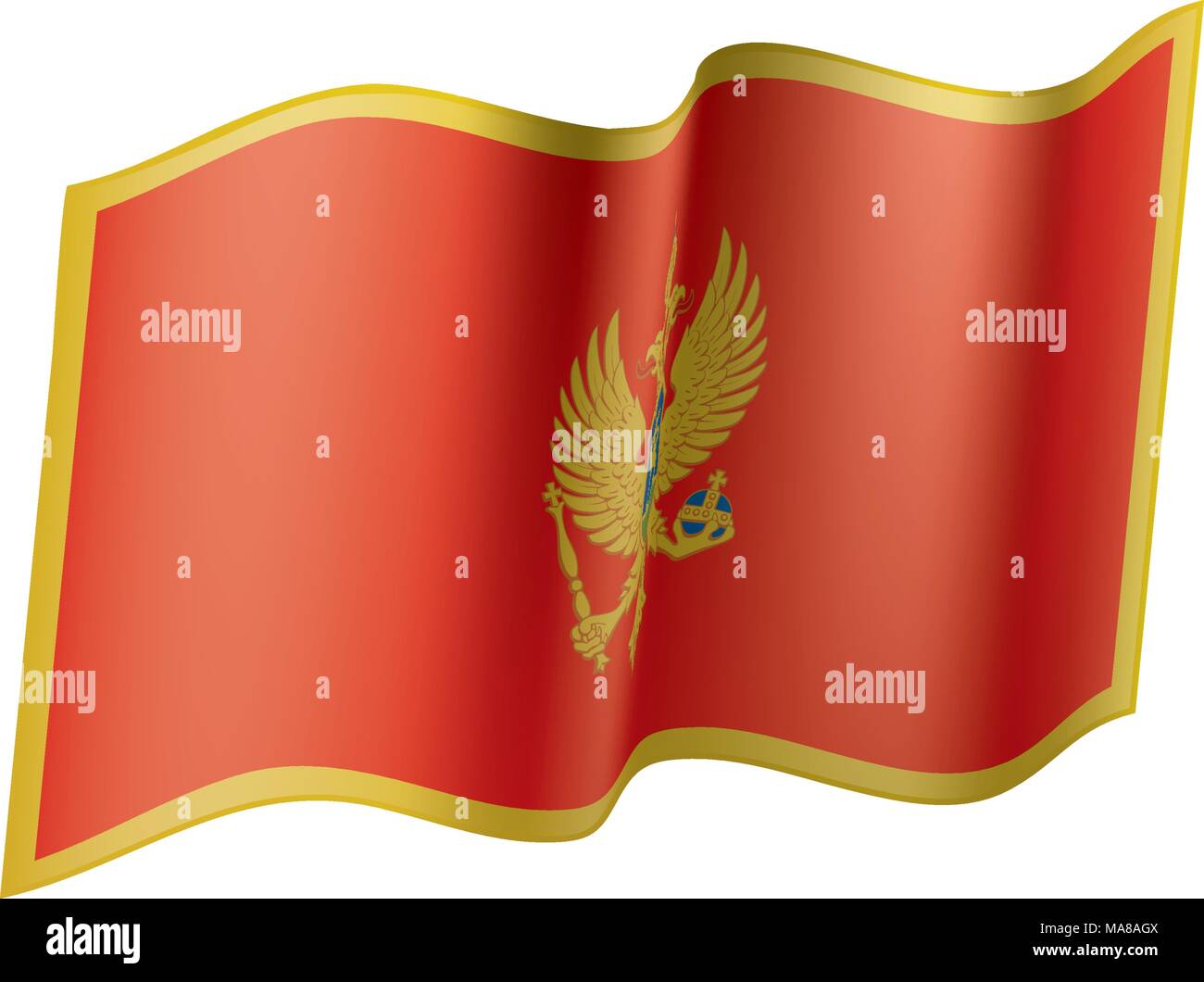 montenegro flag, vector illustration Stock Vector Image & Art - Alamy