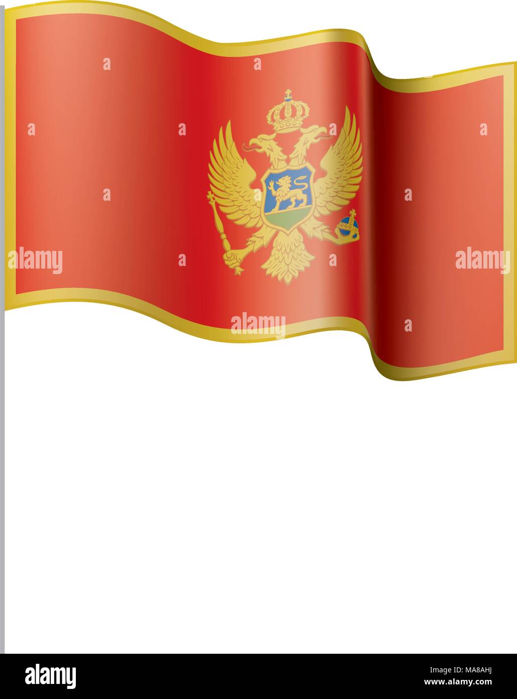 montenegro flag, vector illustration Stock Vector Image & Art - Alamy