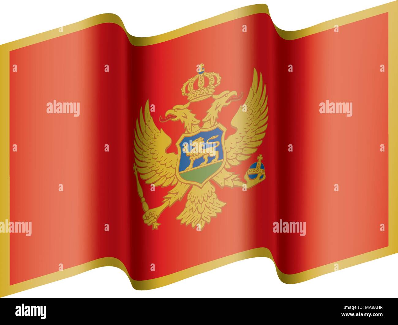 montenegro flag, vector illustration Stock Vector Image & Art - Alamy