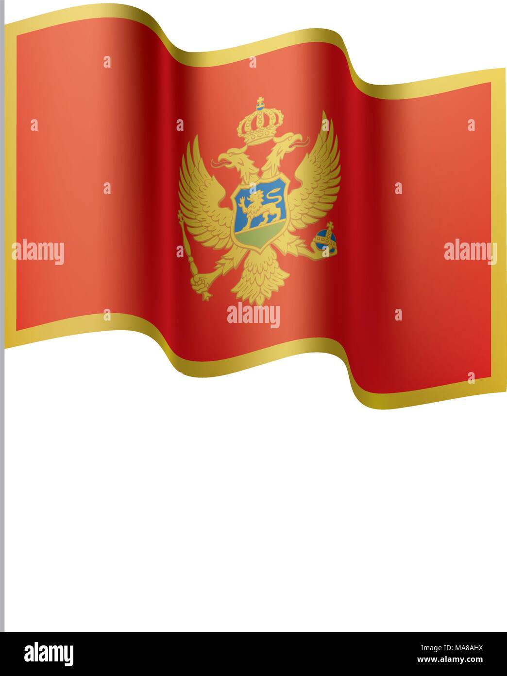 montenegro flag, vector illustration Stock Vector Image & Art - Alamy