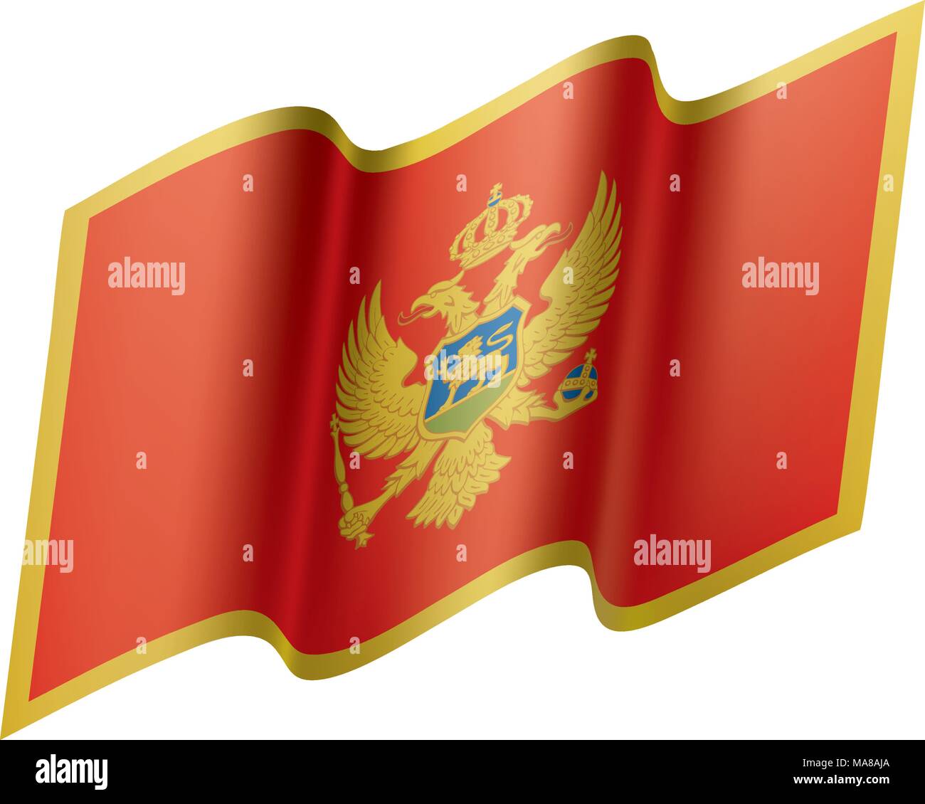 montenegro flag, vector illustration Stock Vector Image & Art - Alamy
