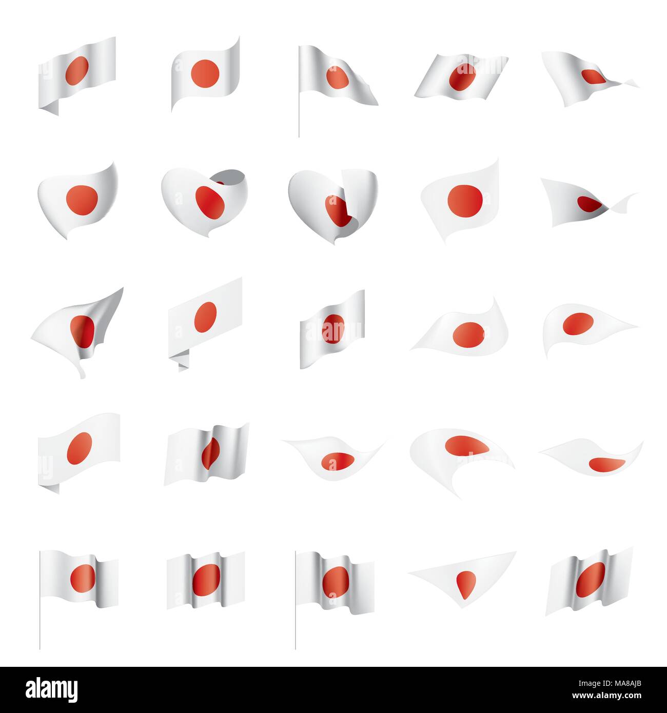 Japan flag, vector illustration Stock Vector Image & Art - Alamy