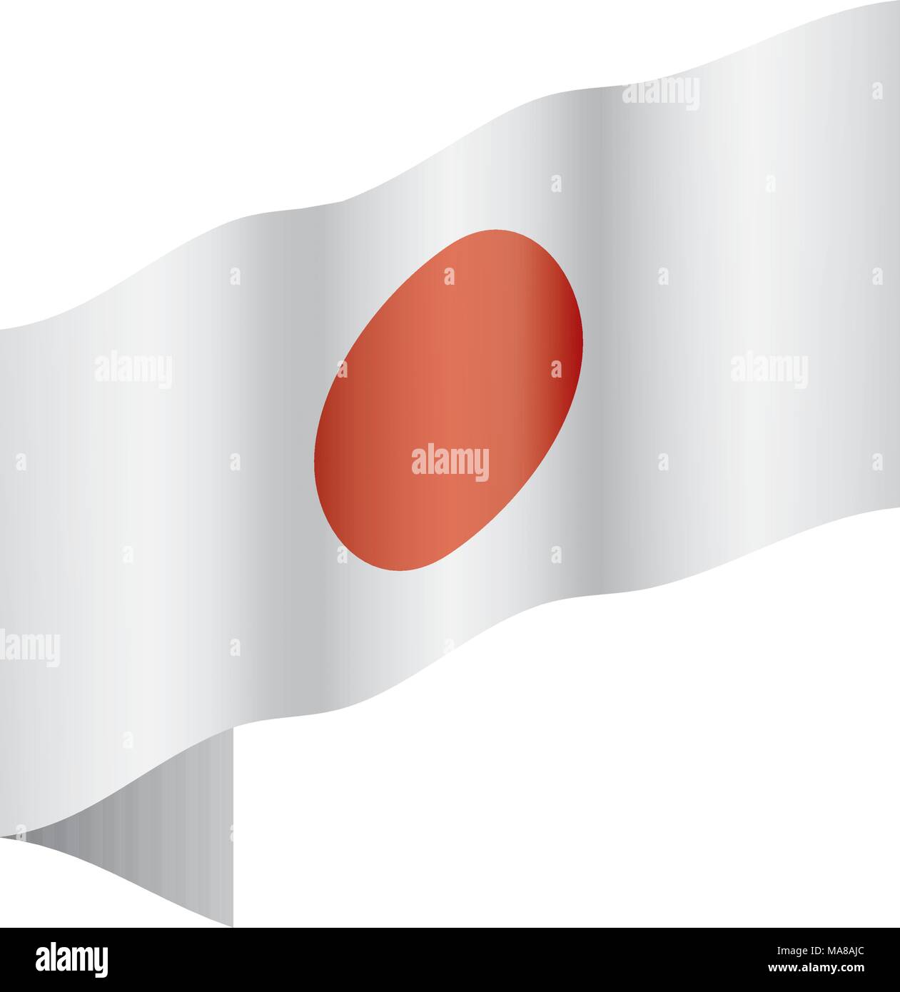 Japan flag, vector illustration Stock Vector Image & Art - Alamy
