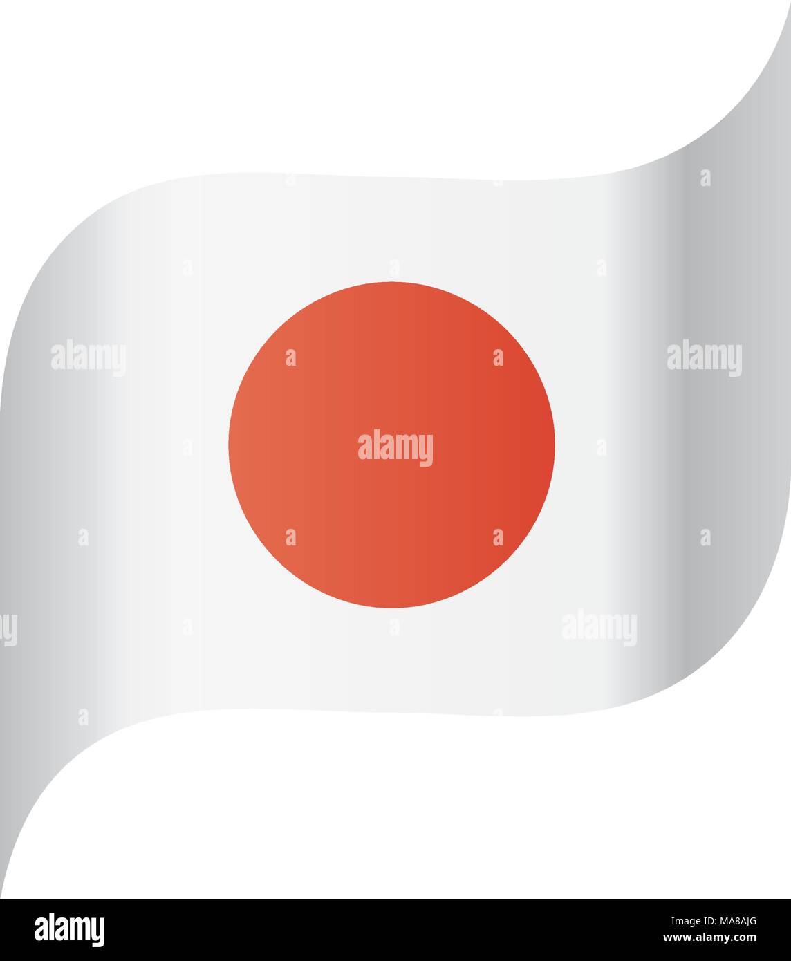 Japan flag, vector illustration Stock Vector Image & Art - Alamy