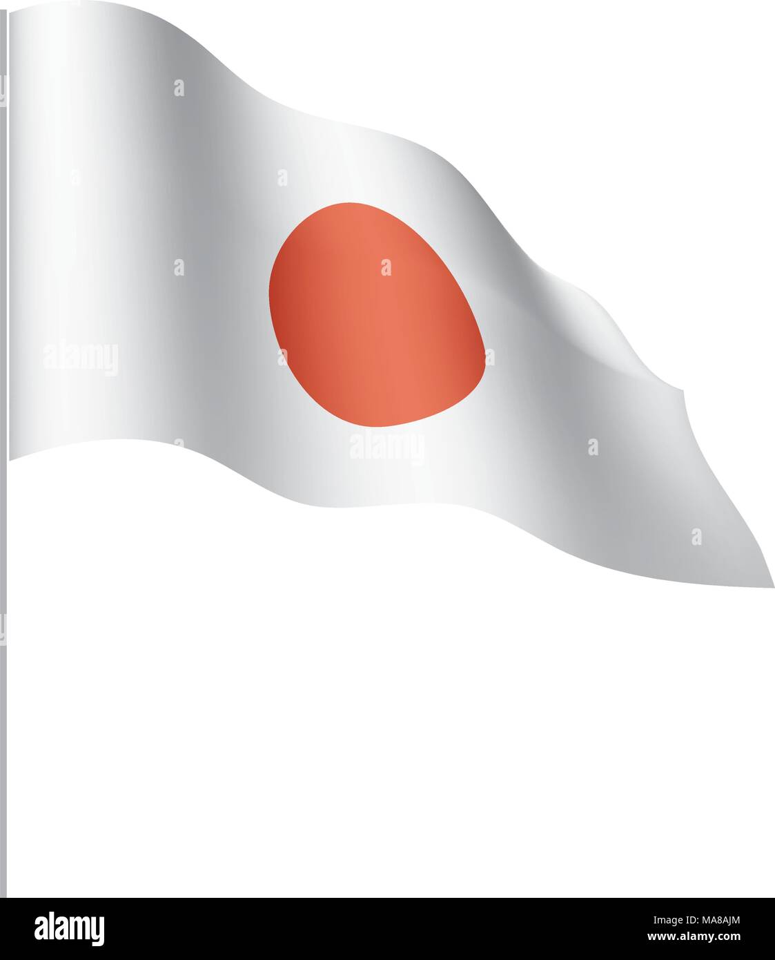 Japan flag, vector illustration Stock Vector Image & Art - Alamy