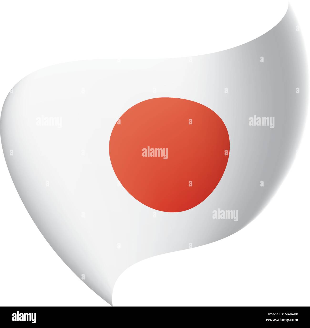 Japan flag, vector illustration Stock Vector Image & Art - Alamy
