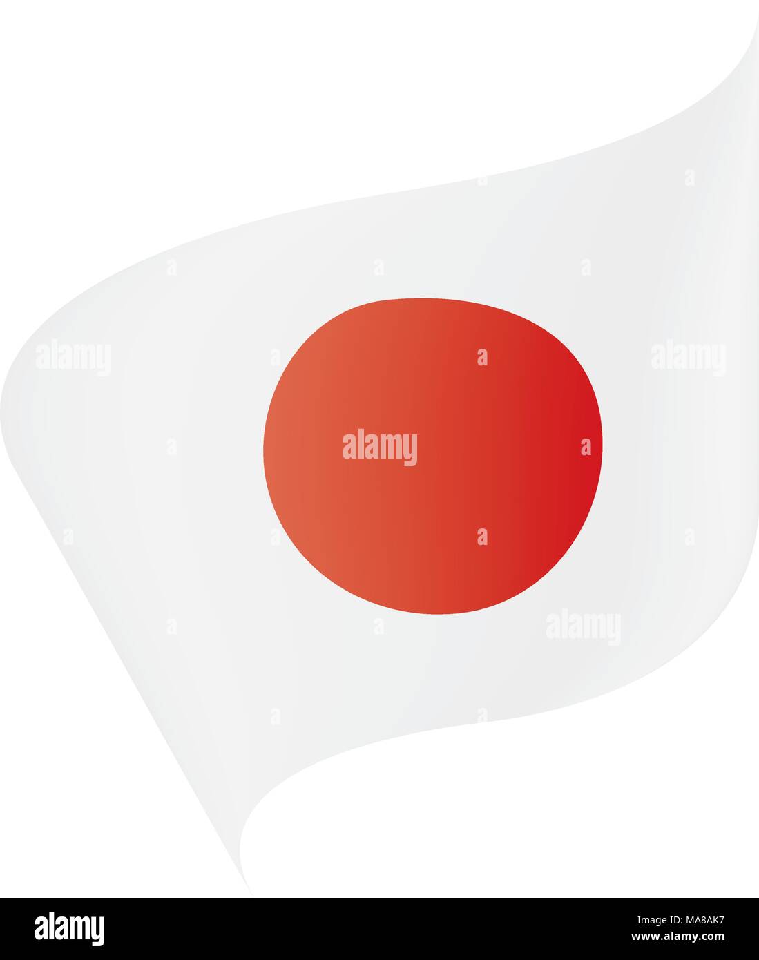 Japan flag, vector illustration Stock Vector Image & Art - Alamy