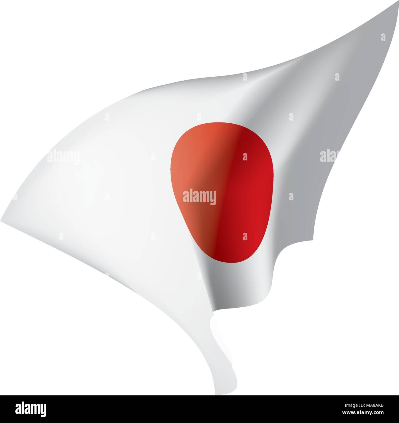 Japan flag, vector illustration Stock Vector Image & Art - Alamy