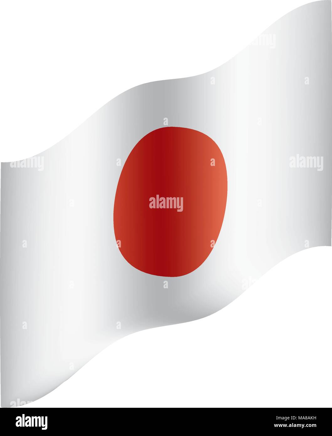 Japan flag, vector illustration Stock Vector Image & Art - Alamy
