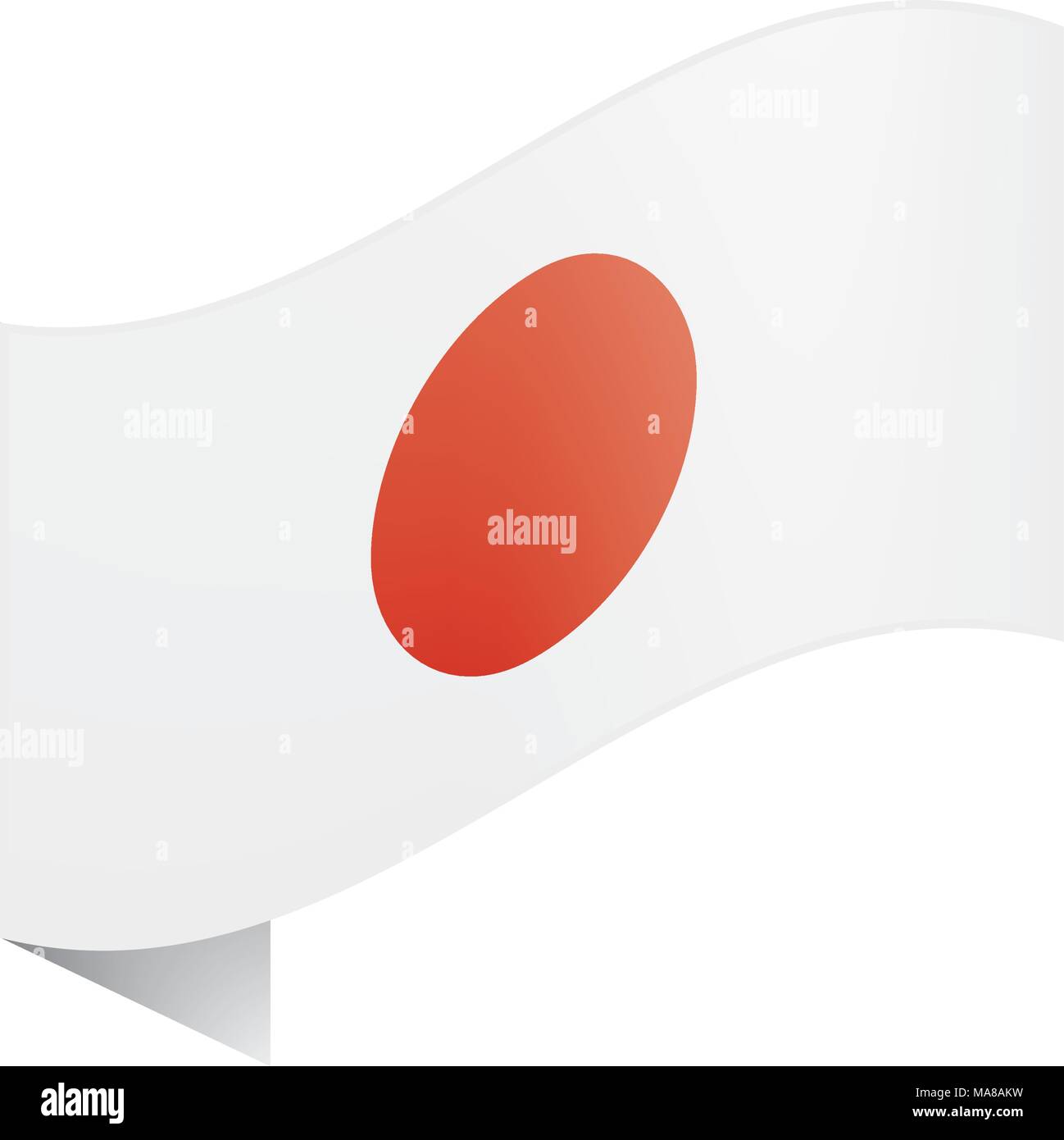 Japan flag, vector illustration Stock Vector Image & Art - Alamy