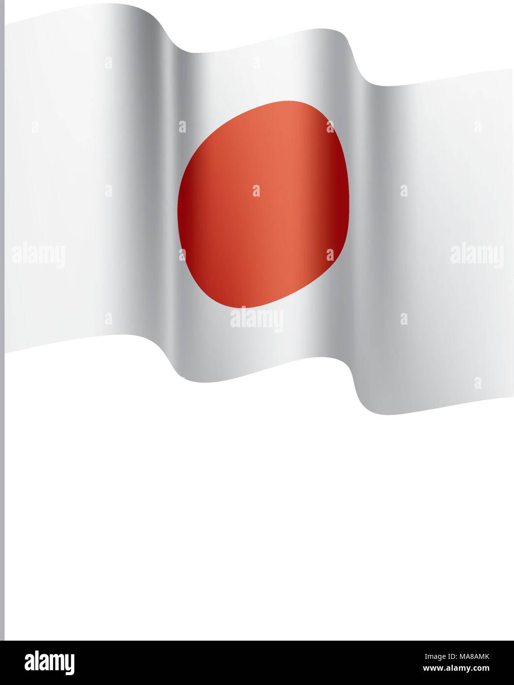 Japan flag, vector illustration Stock Vector Image & Art - Alamy