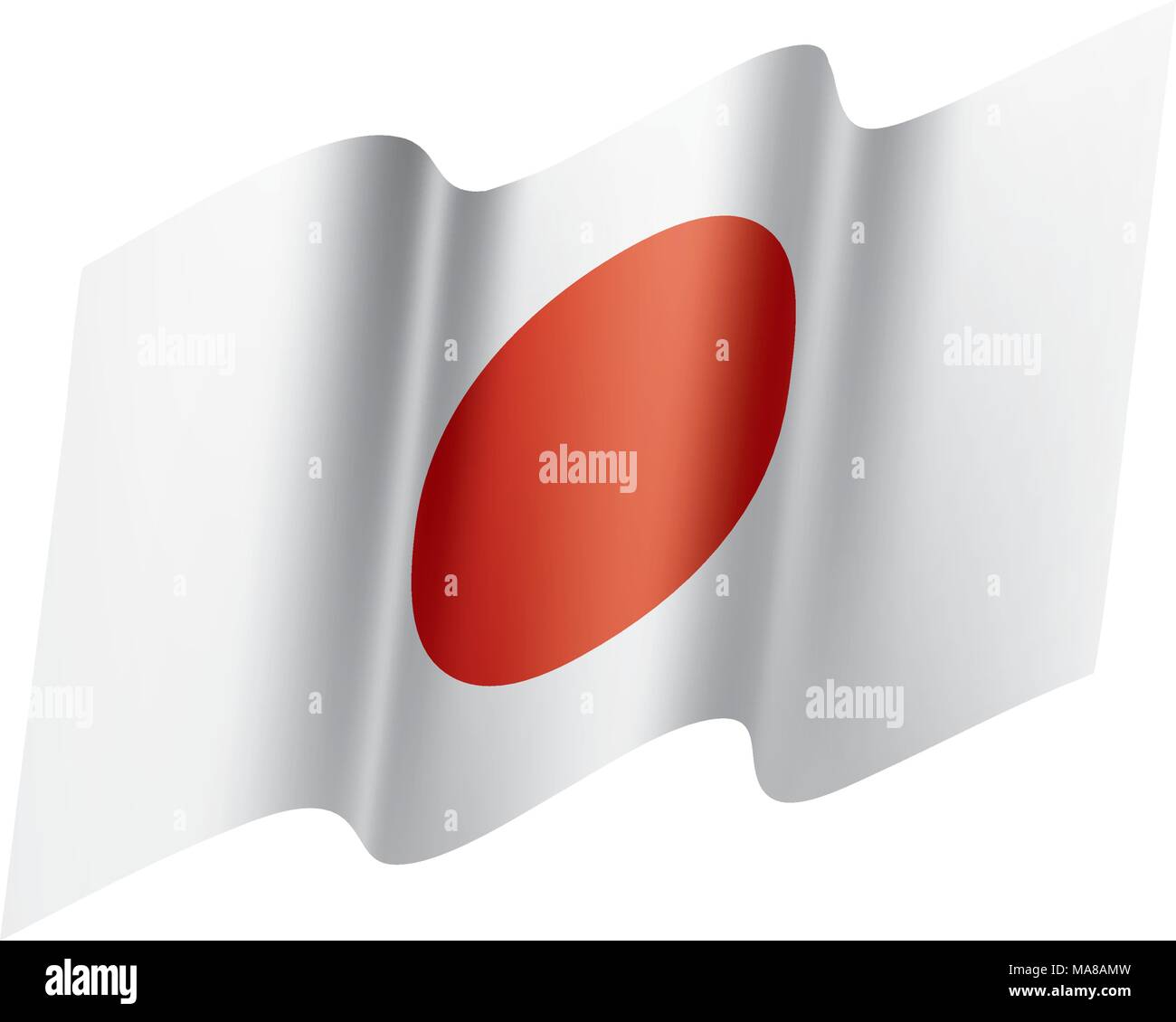 Japan flag, vector illustration Stock Vector Image & Art - Alamy