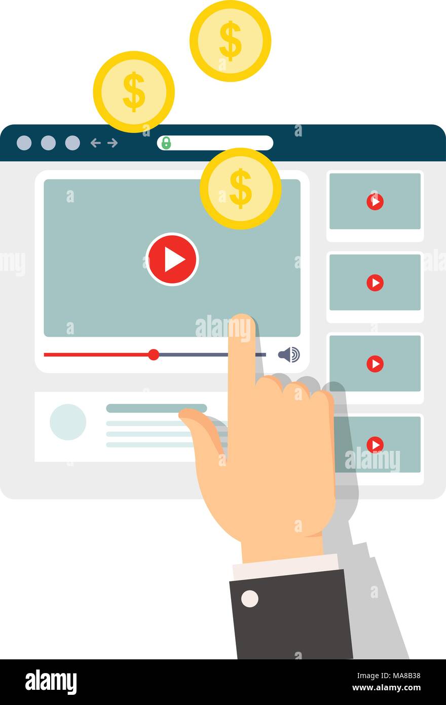 Monetization vector vectors hi-res stock photography and images - Alamy