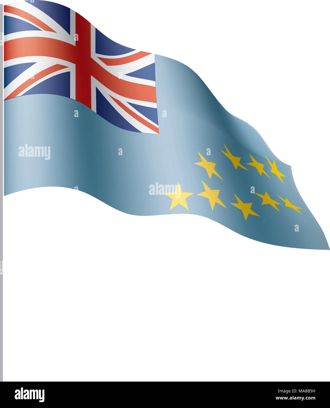 Tuvalu flag, vector illustration Stock Vector Image & Art - Alamy