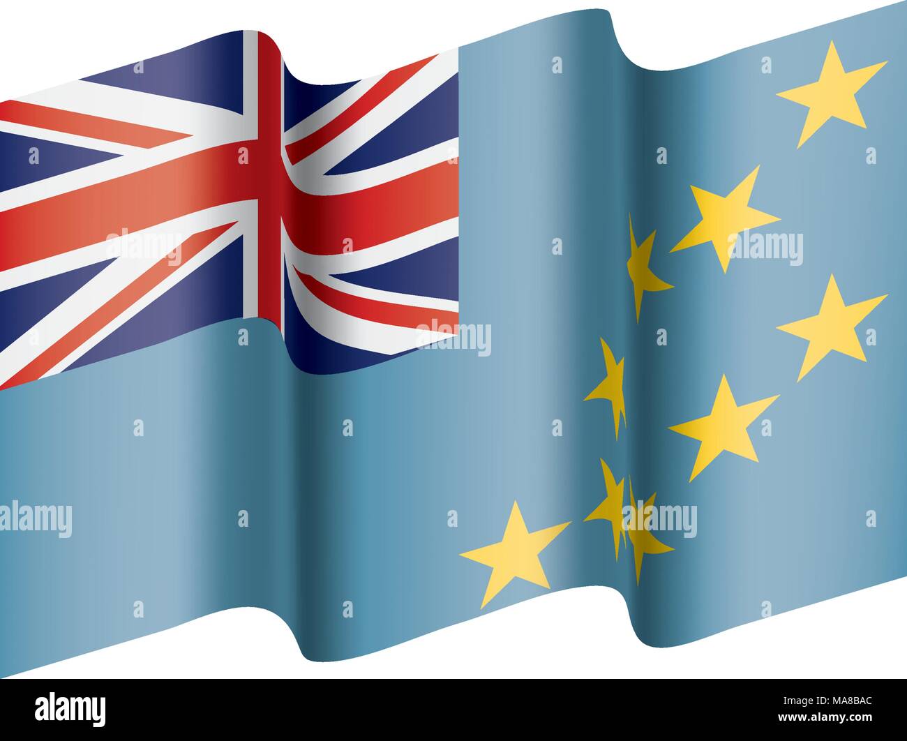 Tuvalu flag, vector illustration Stock Vector Image & Art - Alamy