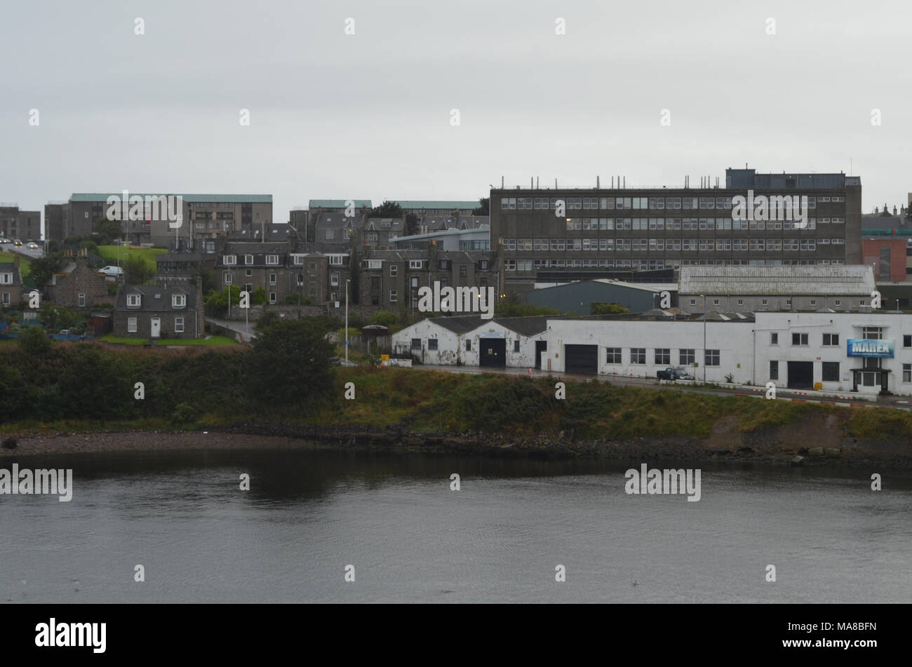 Aberdeen (Scotland) harbour, main gateway for the North Sea oil and gas ...